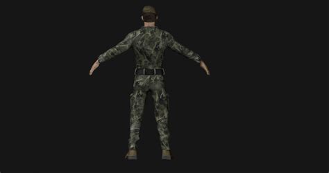 Army Solider Rigged 3d Model 35 Max Free3d