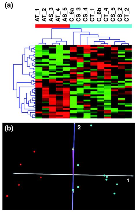 hierarchical cluster analysis and principal component analysis of