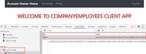 angular authentication functionality with asp core