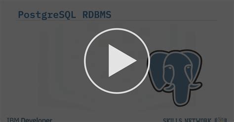 getting started with postgresql mysql and postgresql coursera