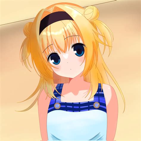 The Big Imageboard Tbib 1girl Bare Shoulders Black Hairband Blonde