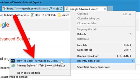 how to restore recently closed tabs in chrome firefox opera internet
