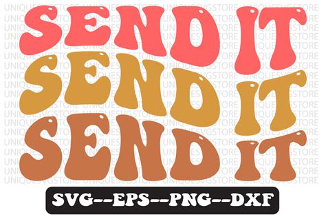 Send It Groovy Retro Svg Design Graphic By Uniquesvgstore · Creative