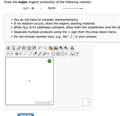 Solved Draw A Structural Formula For The Substitution