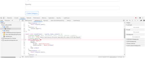 node js failed to load resource the server responded with a status