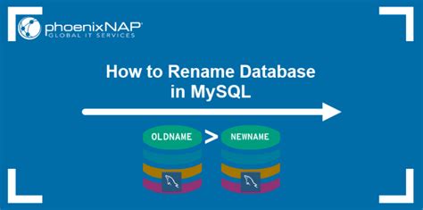 How To Rename Database In Mysql Phoenixnap Kb