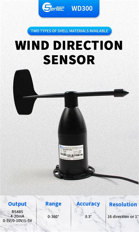 Sentec Wd300 High Quality Wind Direction Sensor Industrial Wind Cup