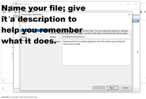 creating batch files using task scheduler to automate