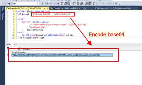 [database] base64 encode and decode trong sqlserver