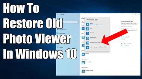how to restore windows photo viewer windows 10 avoiderrors