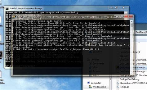 python pyinstaller failed to execute script pandas stack overflow