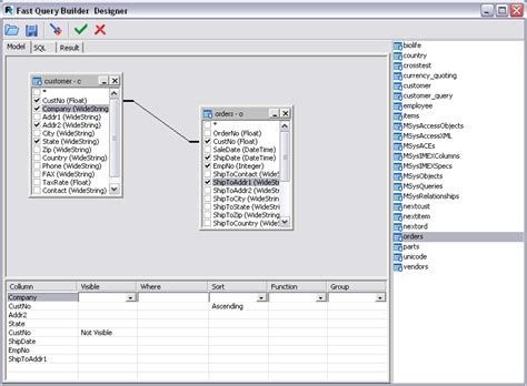 fastquerybuilder visual sql query builder fast reports