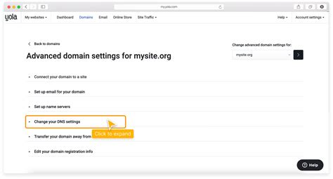Managing Dns Records For Your Domain Sitebuilder