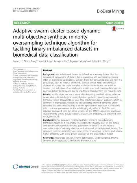 pdf adaptive swarm cluster based dynamic multi objective synthetic