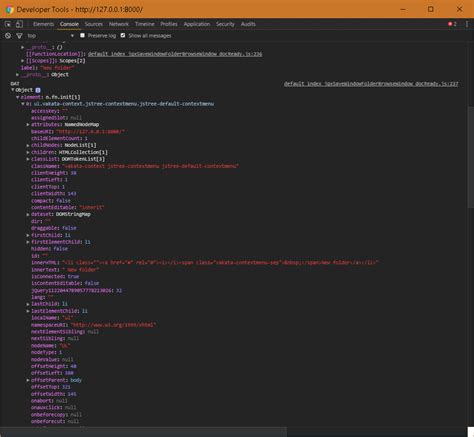 javascript jstree error after triggering contextmenu custom event