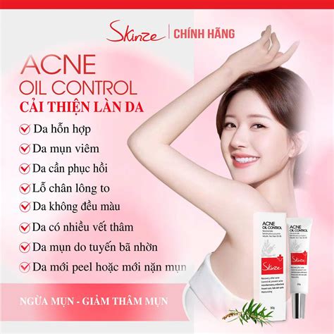 Kem Dưỡng Da Dầu Mụn Skinze Acne Oil Control Kem Dưỡng ẩm Dành Cho Da