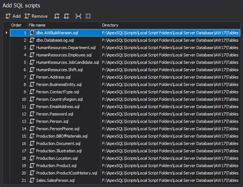 how to consolidate multiple sql scripts into a single sql script