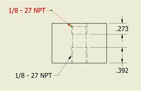 visualizing npt thread depth autodesk community