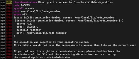 node js using npm install stack overflow