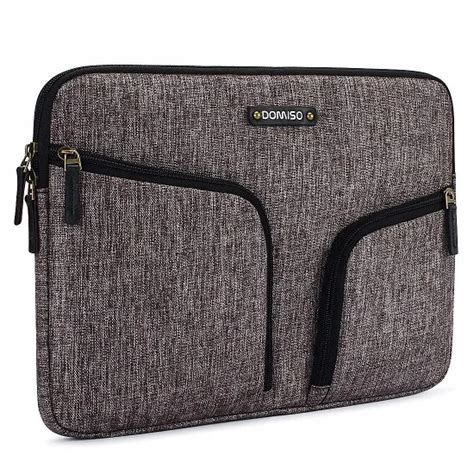 Domiso 10 11 13 14 15 6 Inch Waterproof Laptop Sleeve Canvas With Back