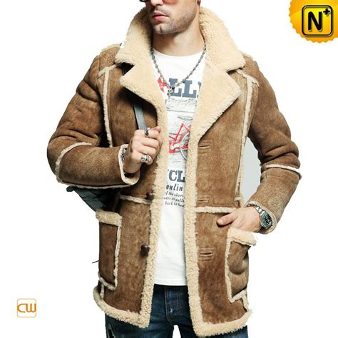 Shearling Sheepskin Coat Winter Jacket Mens Coats Mens Fur Coat