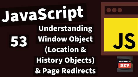 what is window object in javascript 53 youtube