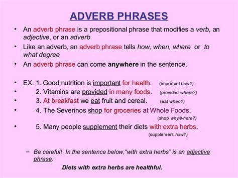 Adverb Phrases