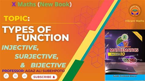 Types Of Function Injective Surjective And Bijective Class X