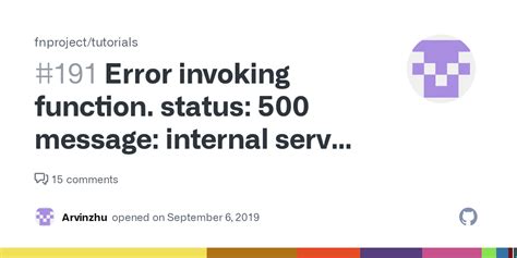 error invoking function status 500 message internal server error