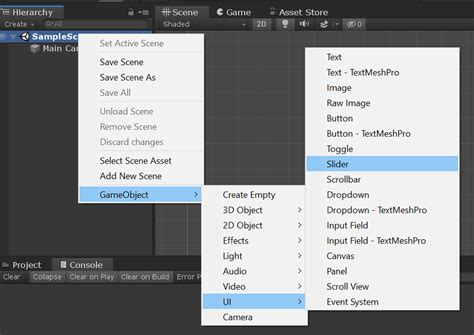 unity ui slider javatpoint