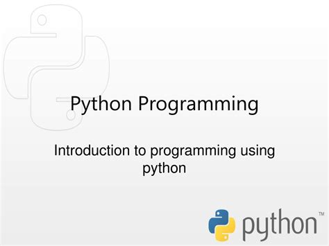 ppt python programming powerpoint presentation free download id