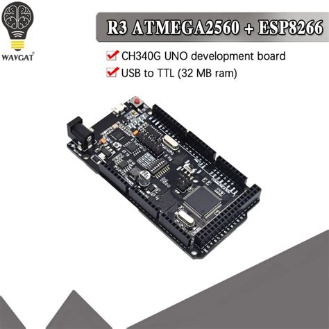 carte de développement mega2560 wifi r3 atmega2560 esp8266 32 mo de