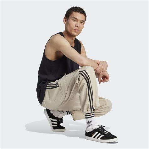 Adidas Adicolor Classics 3 Stripes Cargo Pants Beige Adidas Uae