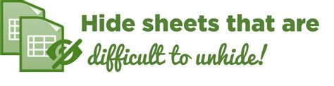 hide sheet in excel that user can t unhide goodly