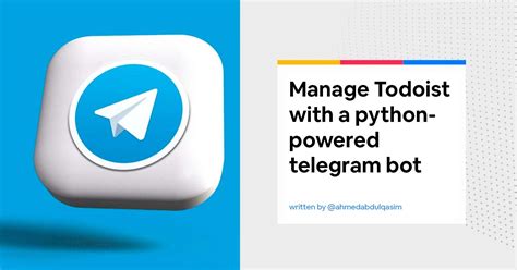 manage todoist with a python powered telegram bot