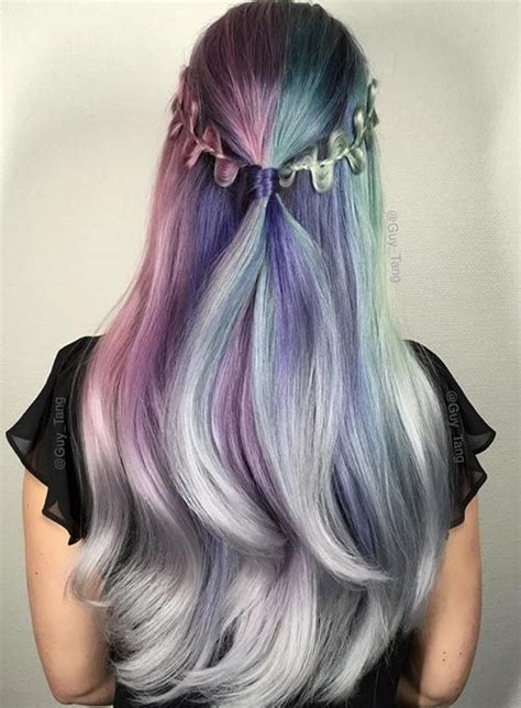 50 Bold Pastell Und Neon Haarfarben In Balayage Und Ombre Frisuren