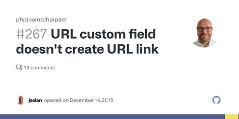 url custom field doesn t create url link · issue 267 · phpipam phpipam