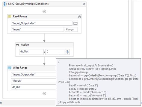 help on linq groupby max and min activities uipath community forum