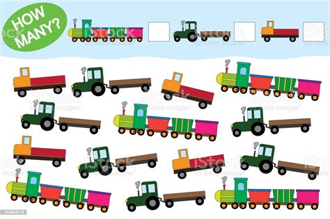count how many objects of transport educational game for preschool