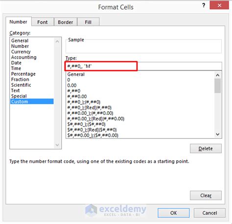 how to apply number format in millions with comma in excel 5 methods