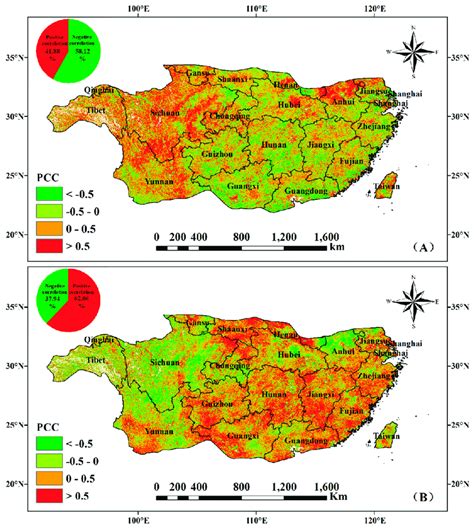 Spatial Distribution Of Partial Correlation Coefficient Pcc Values