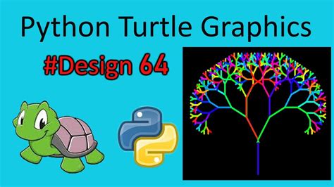 python turtle graphics tutorial design64 fractal tree python