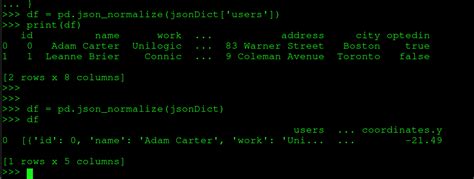 pandas to sql flatten json from requests using pandas
