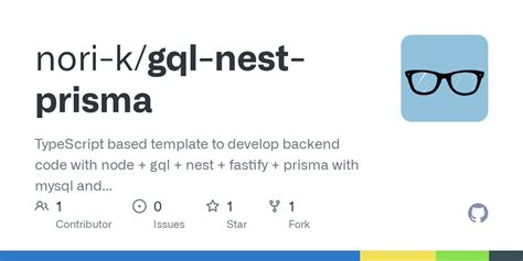 github nori k gql nest prisma typescript based template to develop