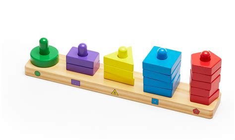 stack sort board building blocks
