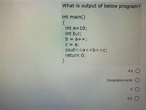 solved what is output of below program int main { int