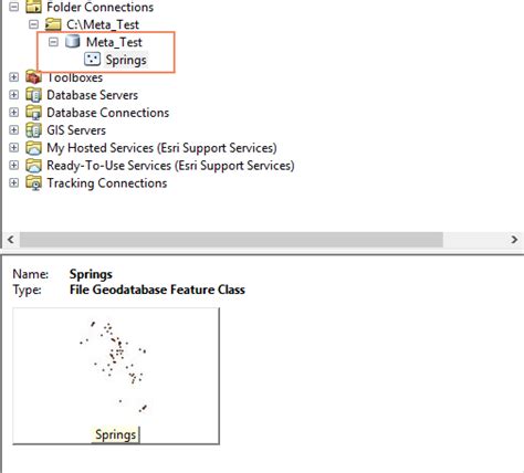 how to update arcmap arccatalog published feature classes item