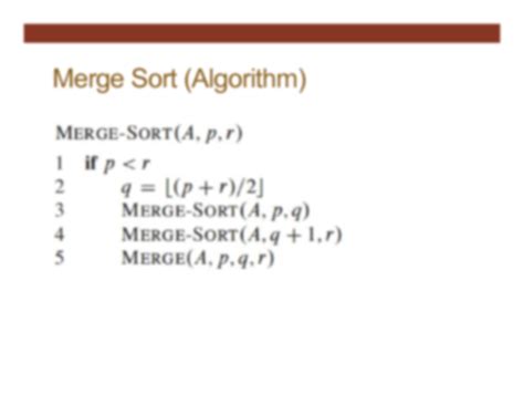 Solution Introduction To Merge Sort Concept Algorithm And Analysis