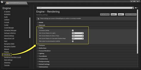 visibility and occlusion culling reference in unreal engine unreal
