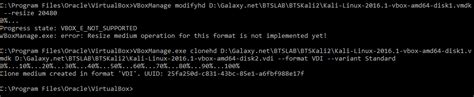 resizing a virtualbox linux disk
